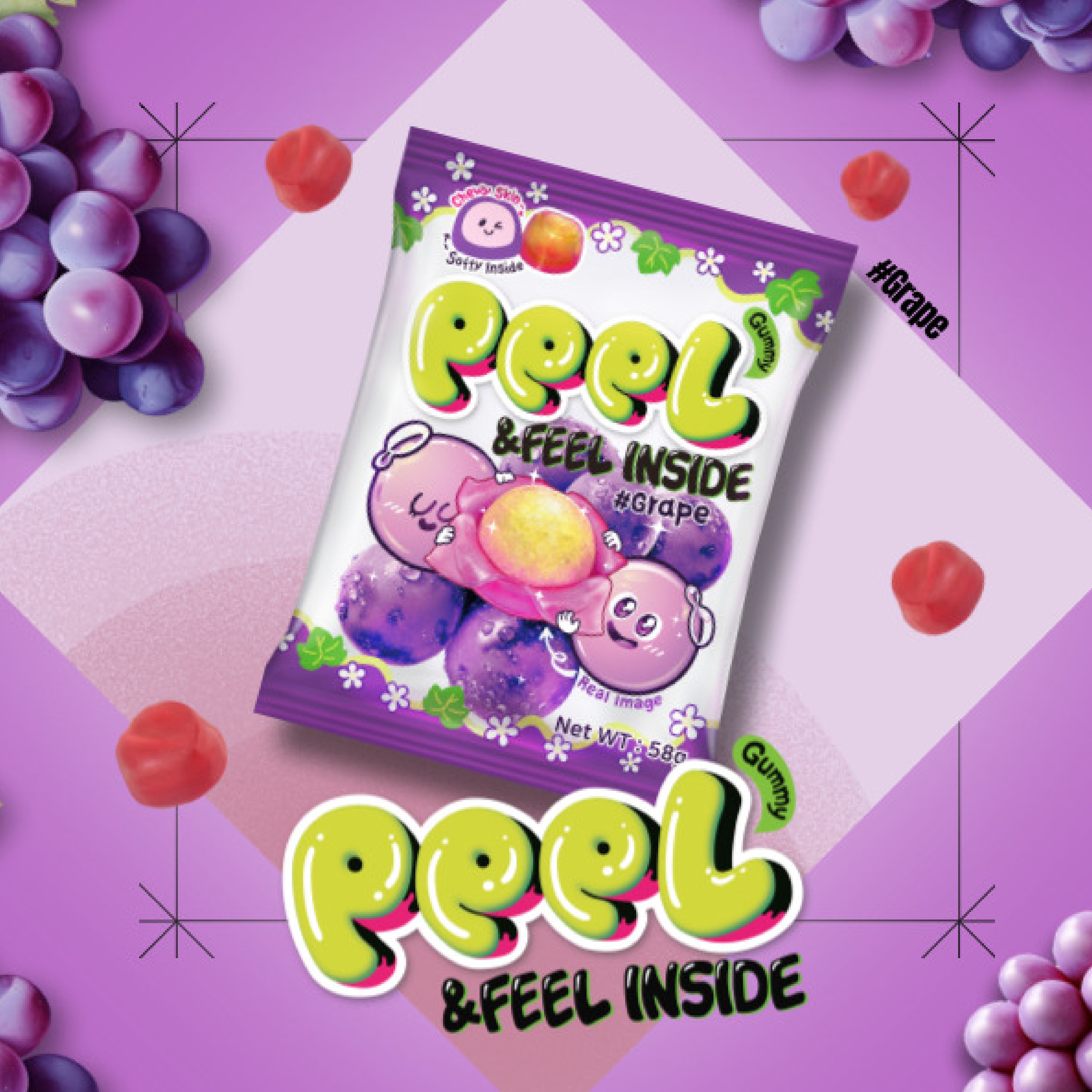 peel gummy grape - Peel Gummy Grape - Delicious Treats for Everyone ...