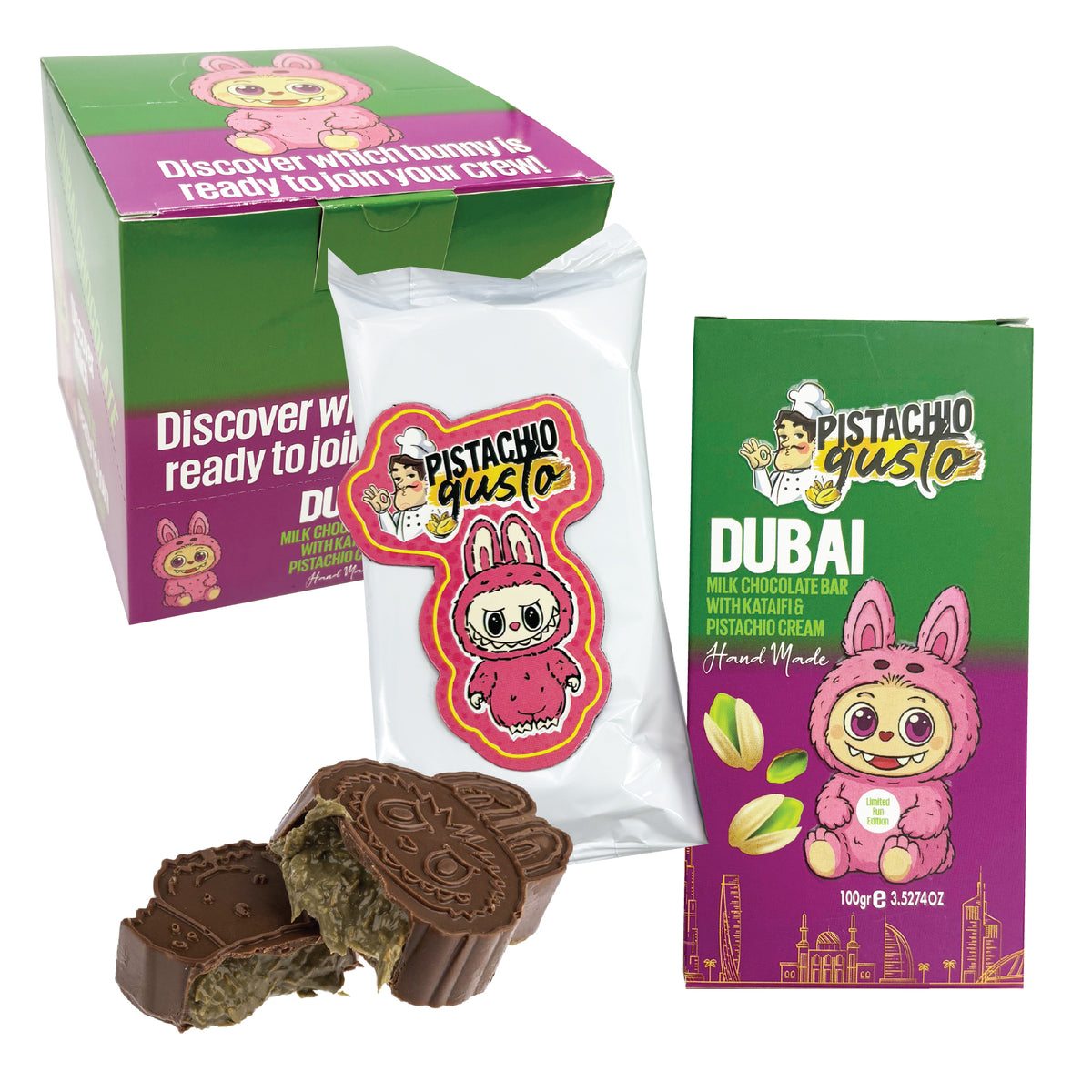Dubai Chocolate Milk Bar - LABUBU Style Limited Edition – MayDay Mall