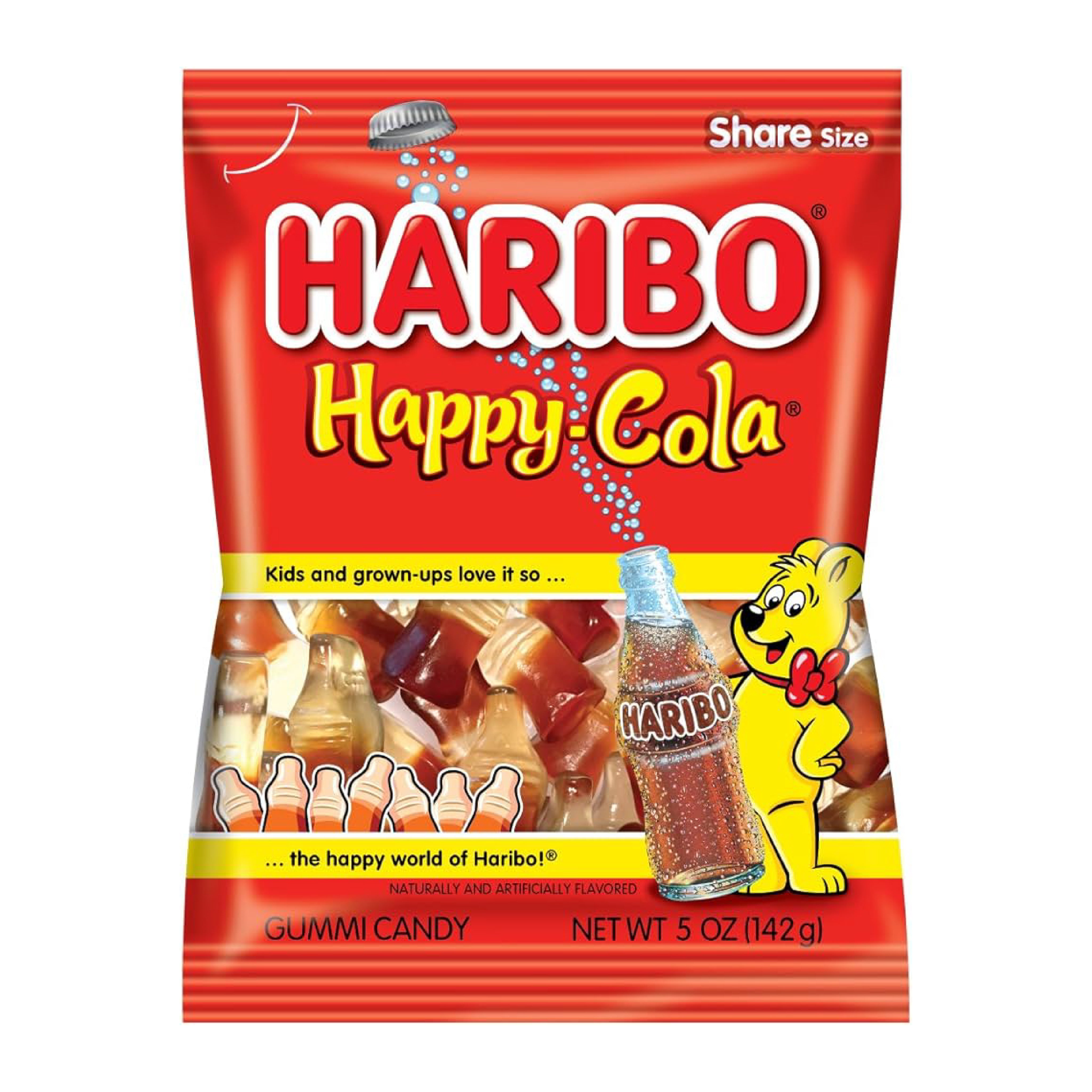 Haribo Happy Cola 142g – Cola Gummy Candy – MayDay Mall