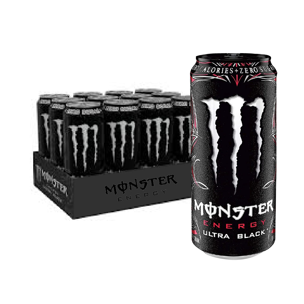 monster energy ultra black 500ml - Monster Energy Ultra Black - 500ml ...