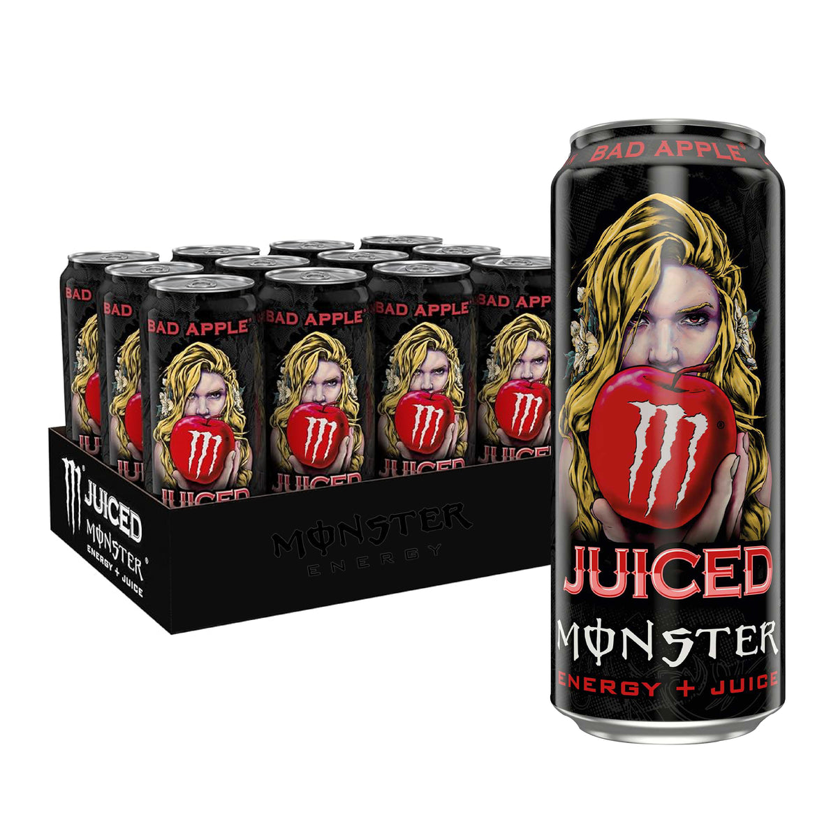 Buy Monster Energy Bad Apple - 12 Pack of 500ml Cans – MayDay Mall