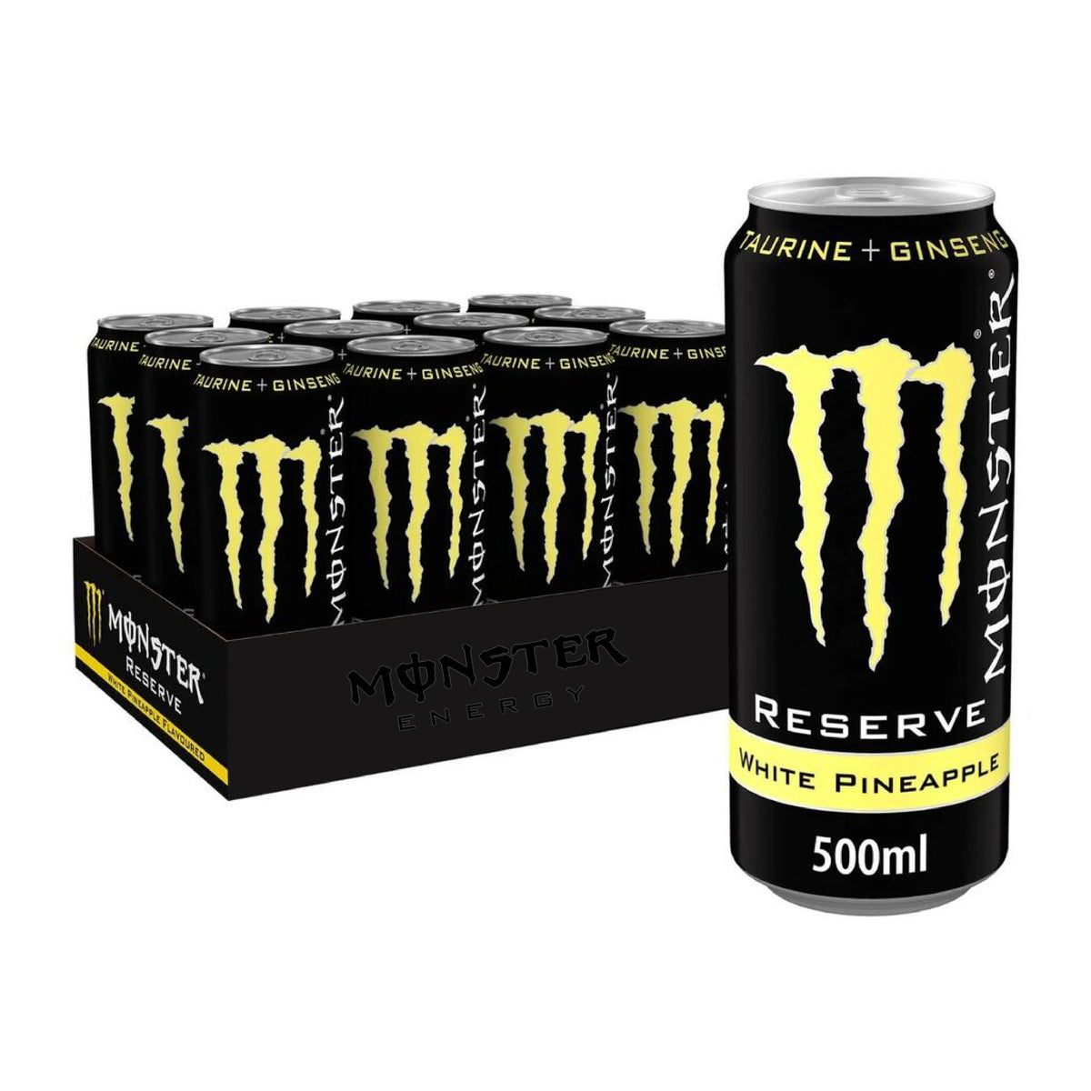 Monster Energy White Pineapple (500ml x 12 Pack) – MayDay Mall