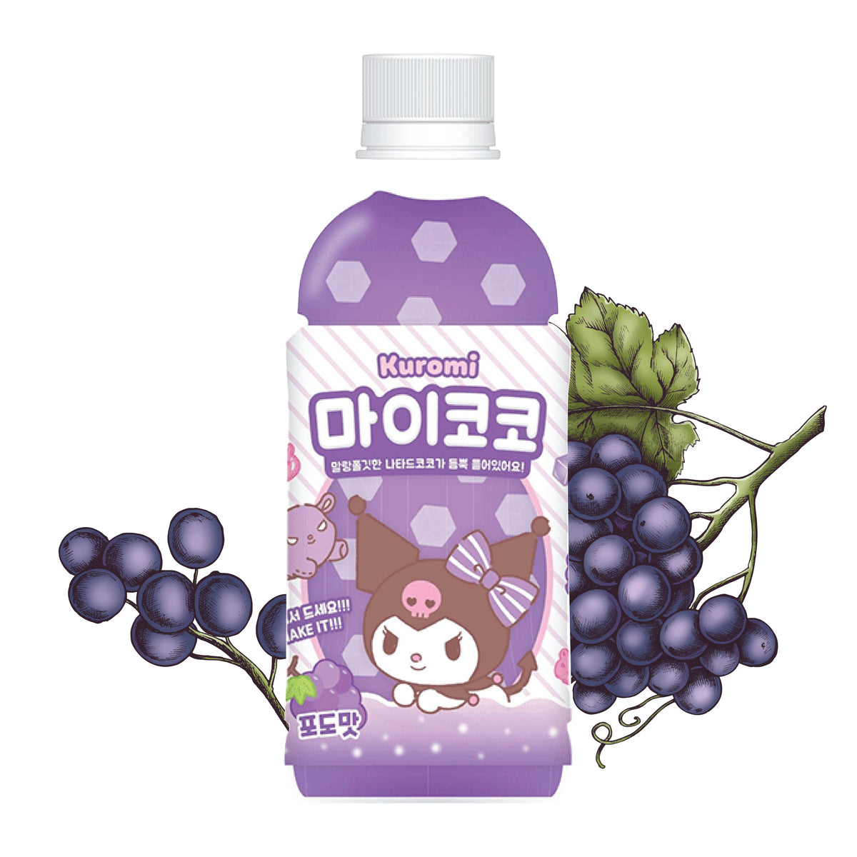 Mycoco Grape Flavoured 340ml – Refreshing Coconut Juice Drink – MayDay Mall