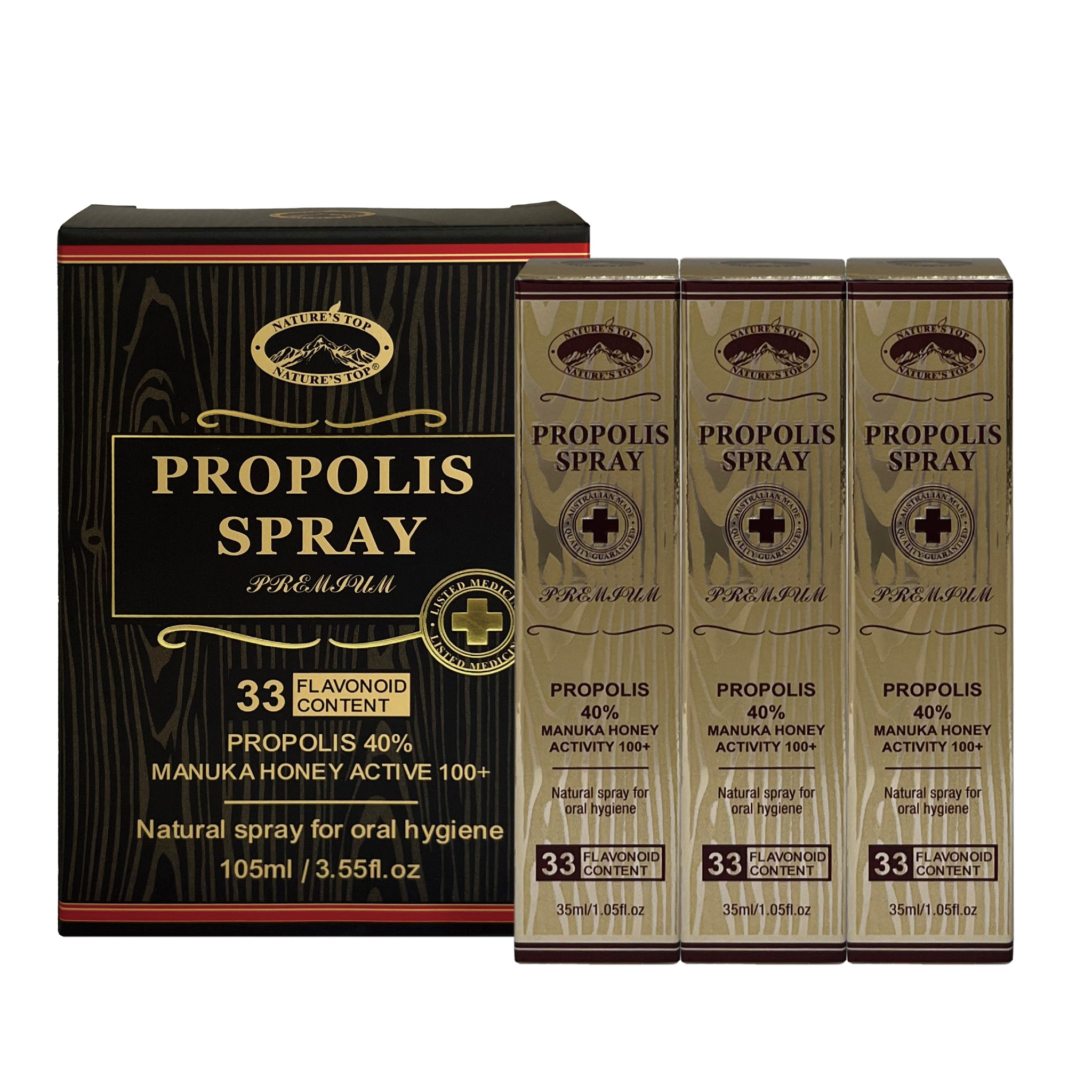 Propolis Spray Premium Set 40% (35ml x 3) – MayDay Mall