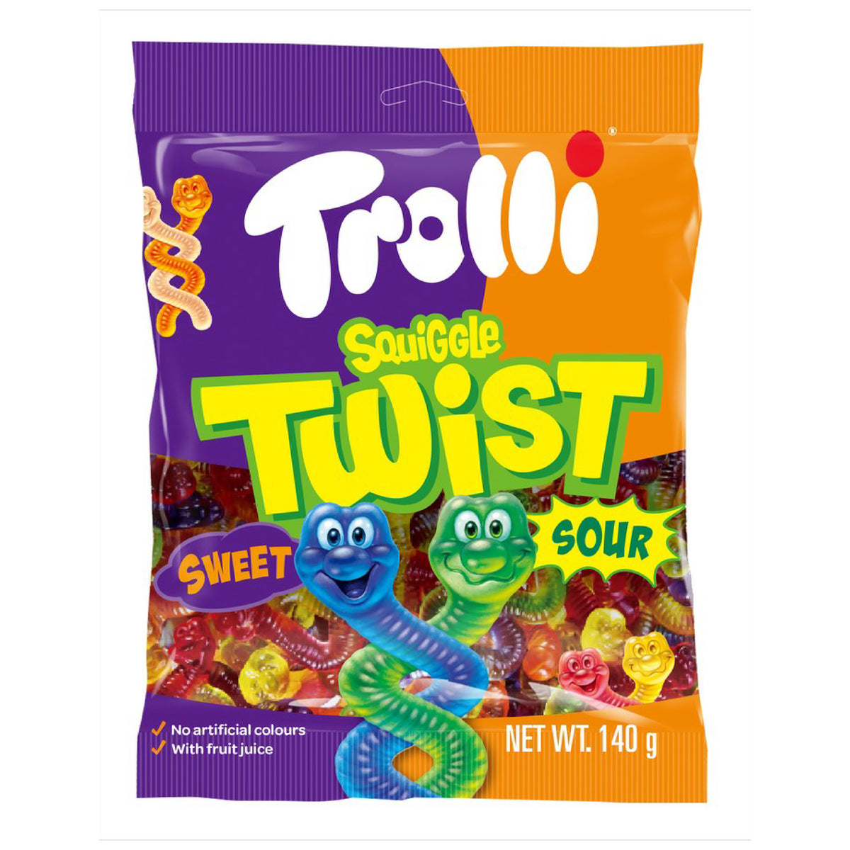 Trolli Squiggle Twist Gummy Candy (140g) – Fruity & Chewy Treat ...